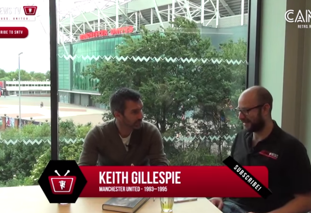 Win a signed Keith Gillespie autbiography and ’94 signed United shirt