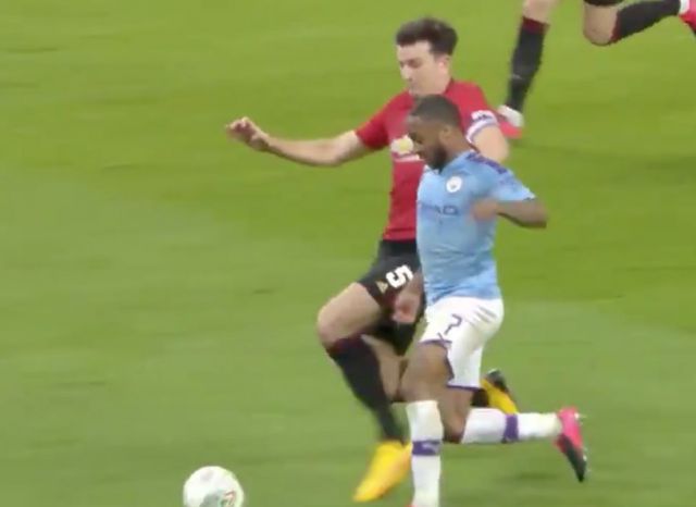 Video: Maguire commits himself to stunning last-ditch challenge on Sterling