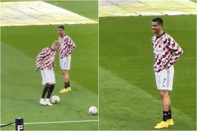 Cristiano Ronaldo left unimpressed by Donny van de Beek step-overs ...