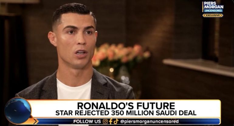 Cristiano Ronaldo confirms he rejected £350m bid from Saudi Arabia