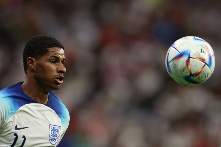 Rashford makes 50th England appearance