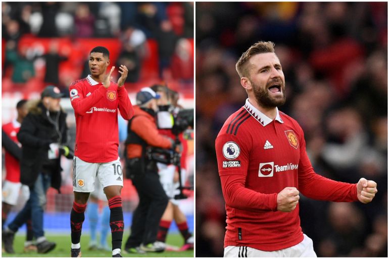 Shaw and Rashford named in two Team of the Week XIs