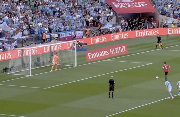 (Video) Bruno Fernandes scores equaliser from penalty kick in FA Cup final