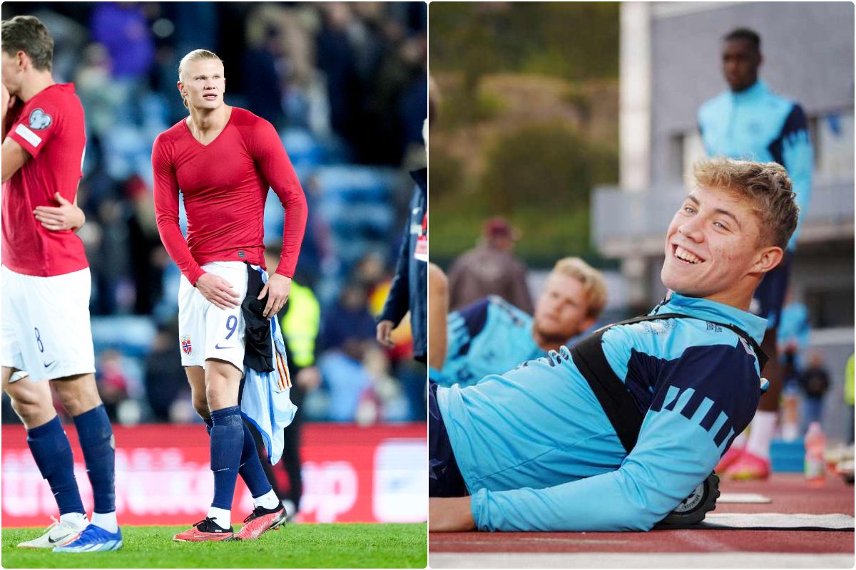 Haaland comparisons prompt humble response from Hojlund