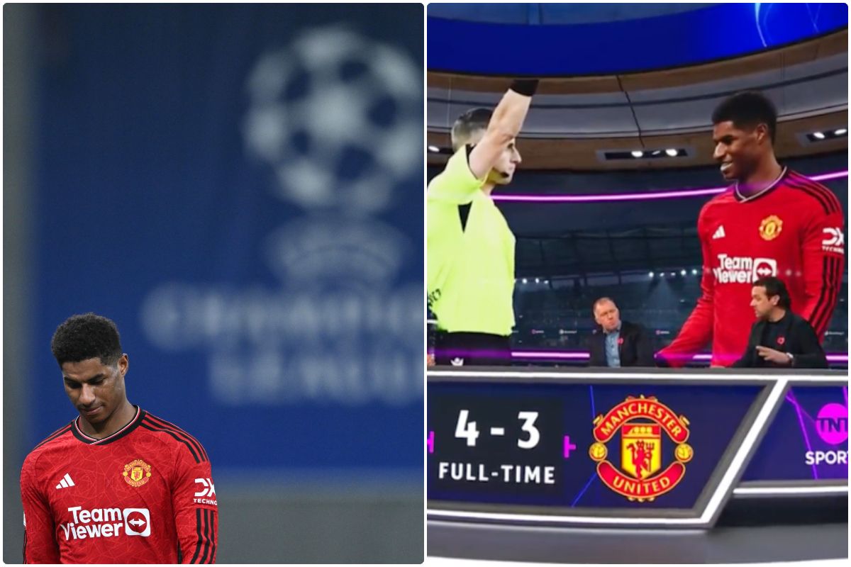 Former Manchester United duo disagree with Marcus Rashford red card