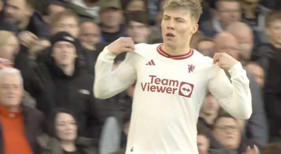 (Video) Rasmus Hojlund scores 40 second opener vs Luton Town