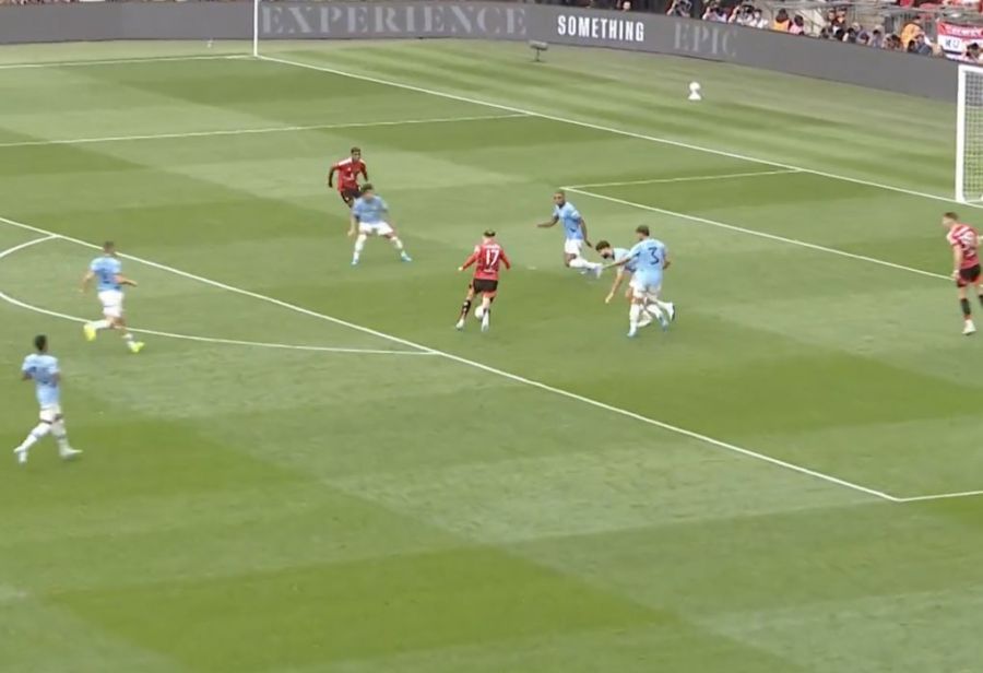 Video: Garnacho stuns Man City with brilliant finish in Community Shield