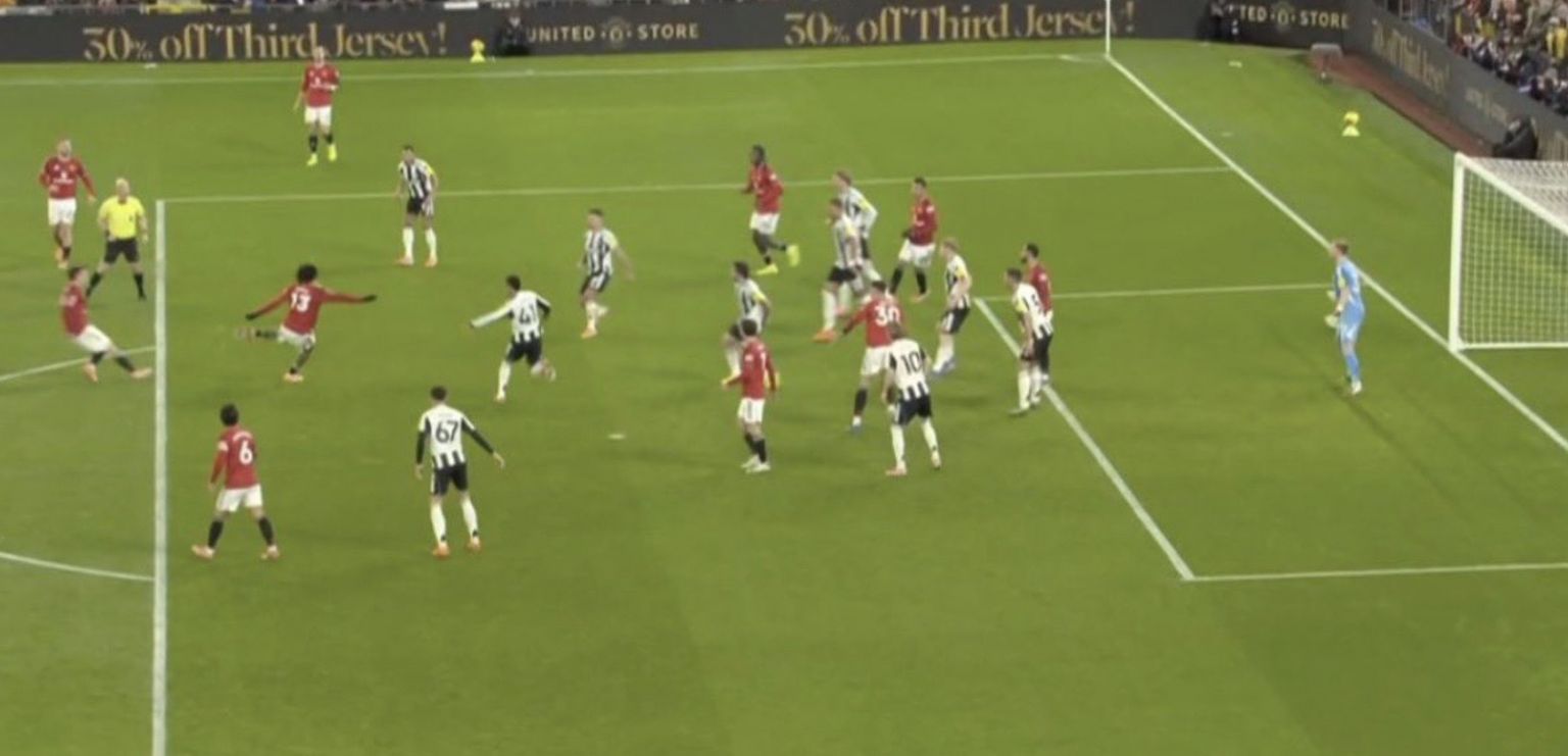 Watch: Patrick Dorgu puts Man United ahead with a well-taken volley